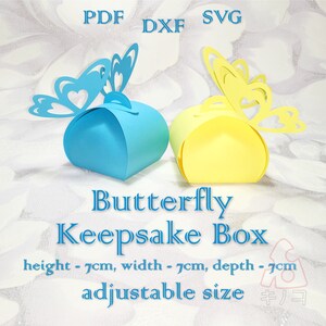 Butterfly Keepsake Box, Wedding Favor, Birthday, Party Treat, Baby ...