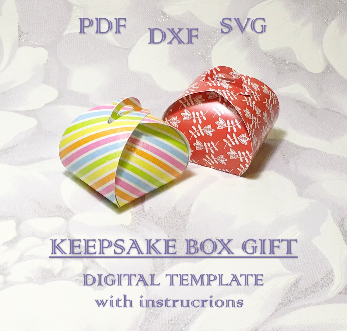 No Glue Gable Box No Glue Box Gable Box Gift Box Party - Etsy