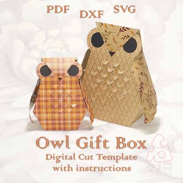 Owl Box Template - Etsy