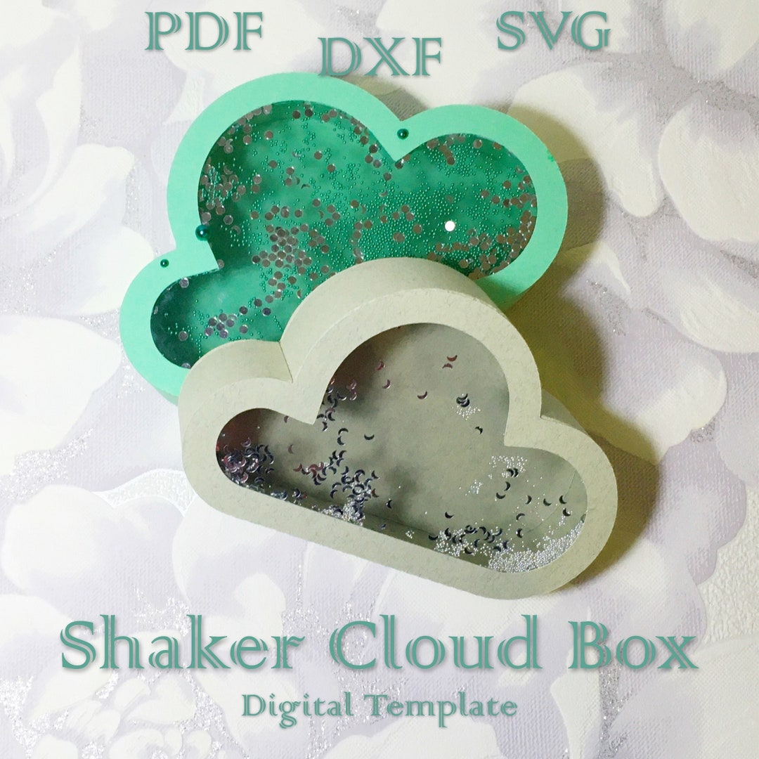 Shaker Cloud Box, Gift Treat Box, Birthday, Baby Shower, Party ...