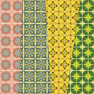 Tiles Pattern Seamless Digital Pattern Paper, Printable Patterns, JPEG ...