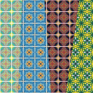 Tiles Pattern Seamless Digital Pattern Paper, Printable Patterns, JPEG ...