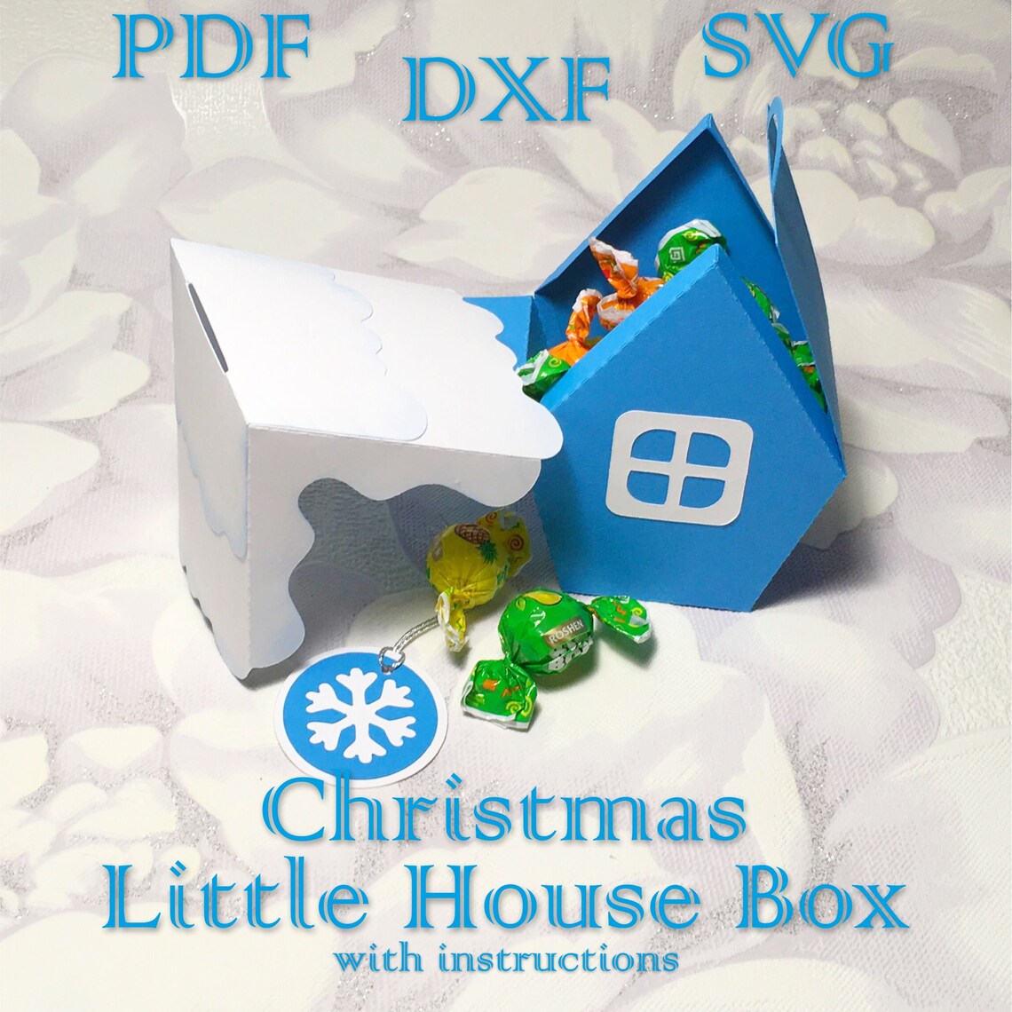 Christmas Little House Box Gift Party Decoration New Year - Etsy