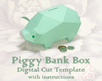 Bunny Box, Birthday, 3D, Holiday, Baby Shower Favor, Treat Box, Digital ...