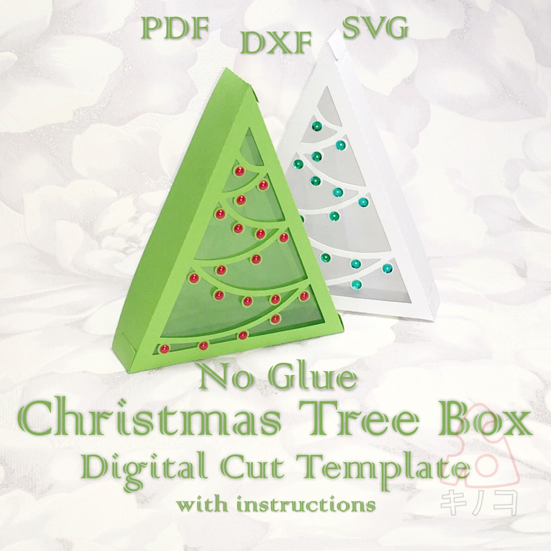 No Glue Christmas Tree Box, Treat Gift Box, Festive Candy Holder ...