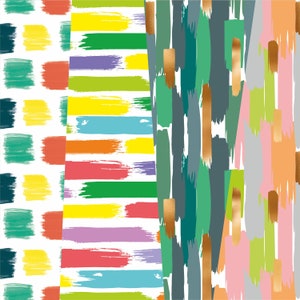 Brush Strokes Seamless Digital Pattern Paper, Printable Patterns ...