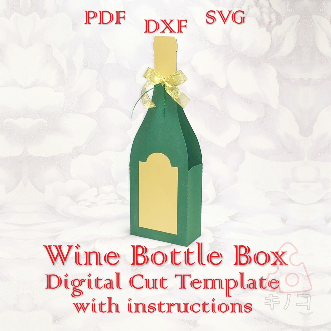 Wine Bottle Box, New Year Treat Box, B-day, Anniversary Box, Festive ...