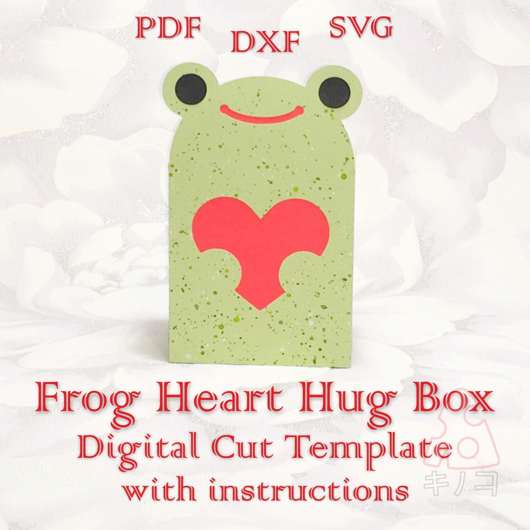 Frog Heart Hug Box, Birthday, Baby Shower Favor, Festive Party Treat ...