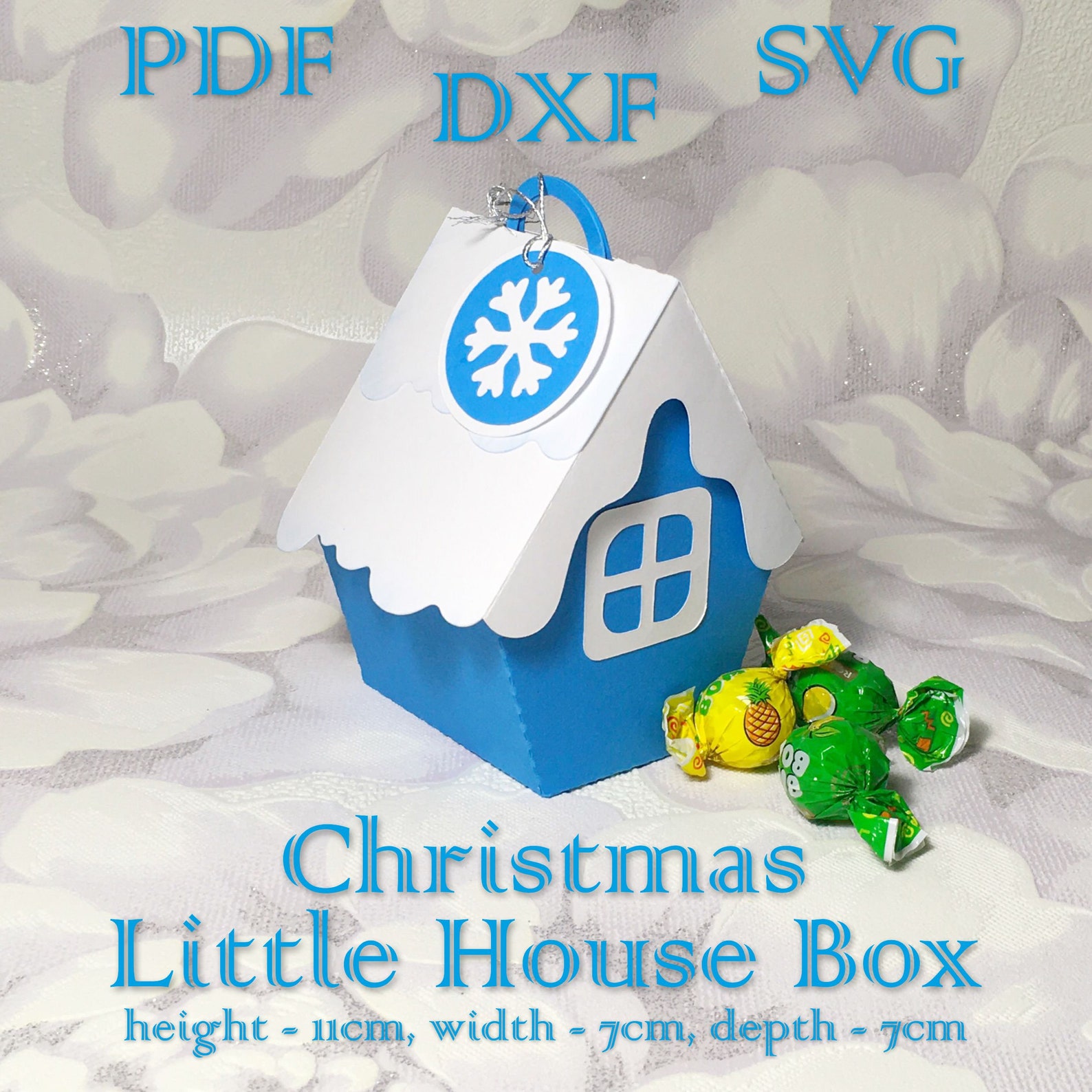 Christmas Little House Box Gift Party Decoration New Year - Etsy
