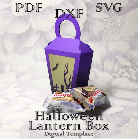 Halloween Lantern Box Favor Trick or Treat Candy Box - Etsy