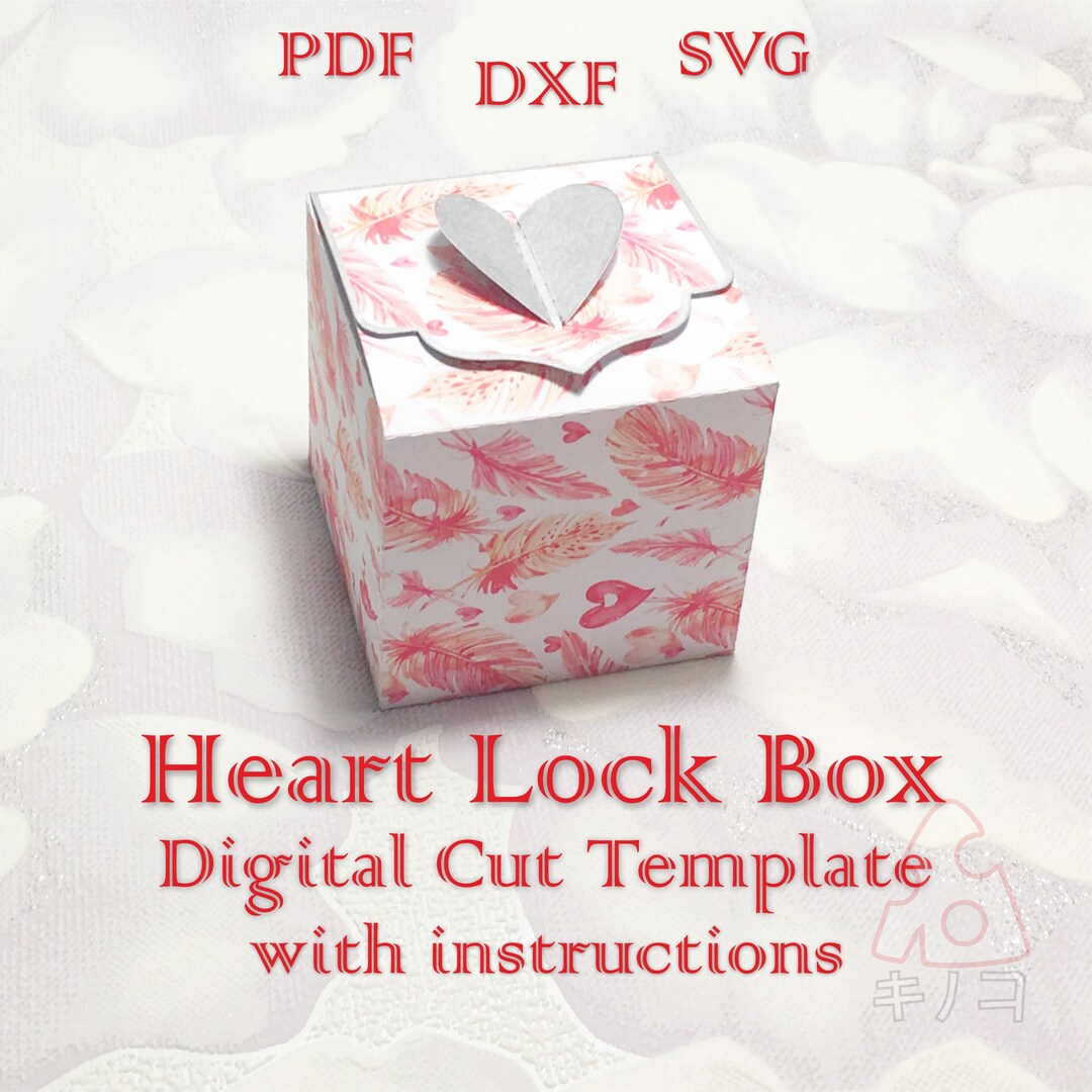 Heart Lock Box, Wedding Favor, Baby Shower Gift Box, Valentine's Day ...
