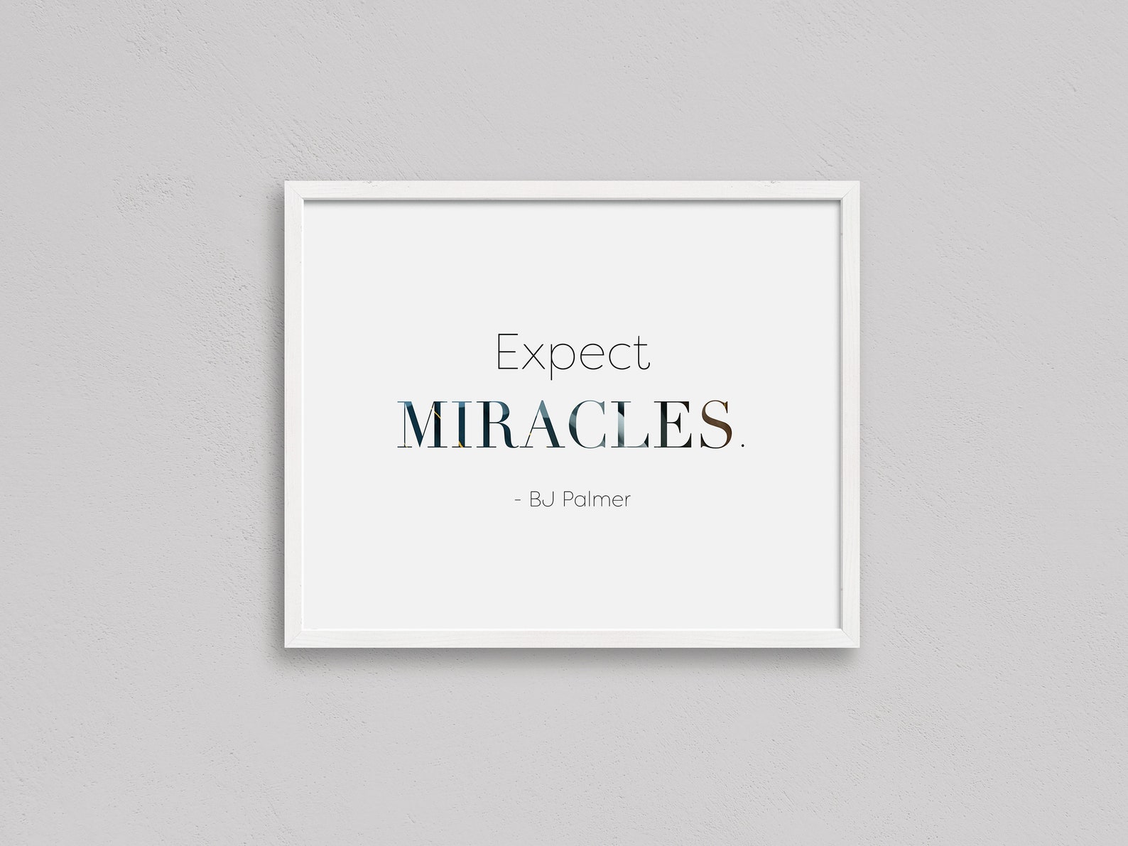 Expect MIRACLES | Chiropractic Poster Quote | Digital Print | Instant ...