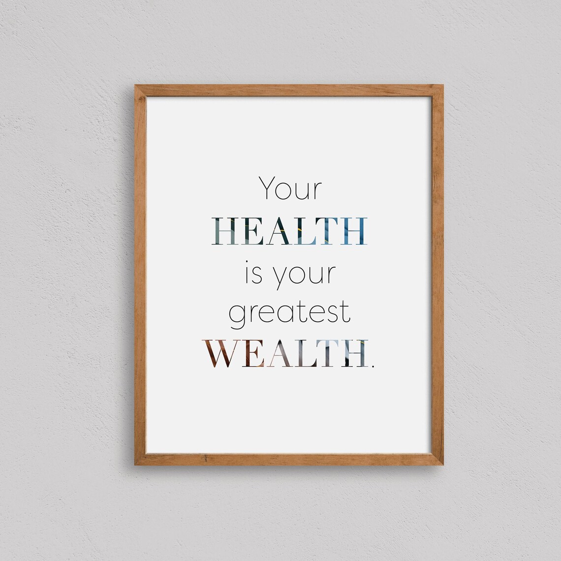 Your Health is Your Greatest Wealth | Chiropractic Poster Quote ...