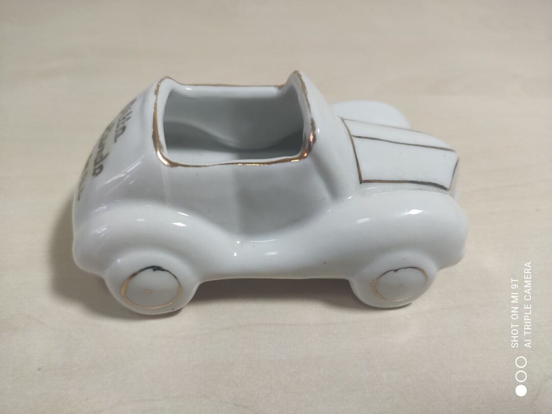 Vintage Porcelain Ashtray in the Shape of a Car. 90s Italy - Etsy