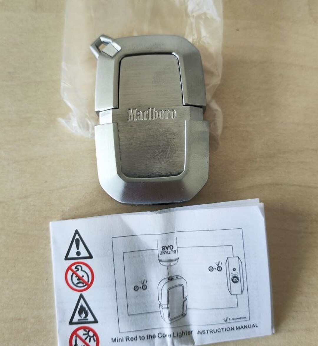 Promo Metal Gas Turbo Lighter Marlboro Original Design Rare Synoco ...