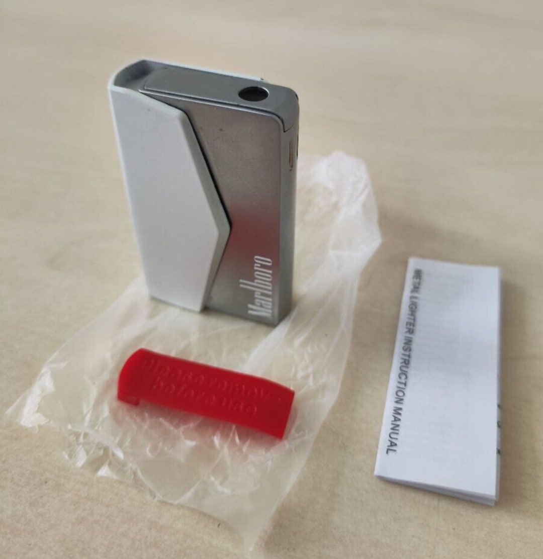 Promo Metal Gas Lighter Marlboro Original Design Very Rare - Etsy
