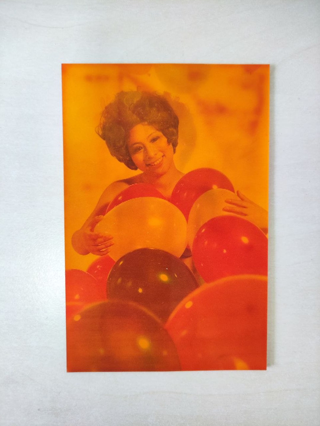 Vintage 3D Card Stereo Flashing Girl Movement Lenticular Changes Japan ...