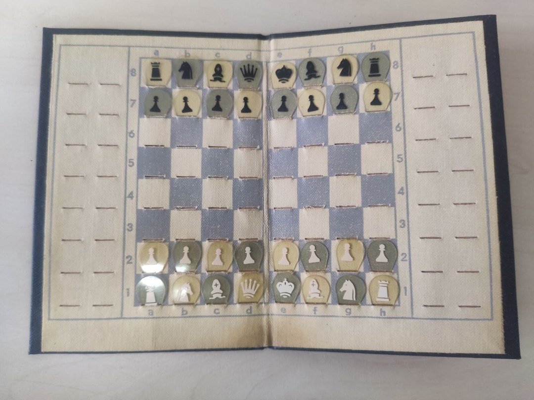 Vintage Compact Travel Chess Notepad USSR Rare - Etsy