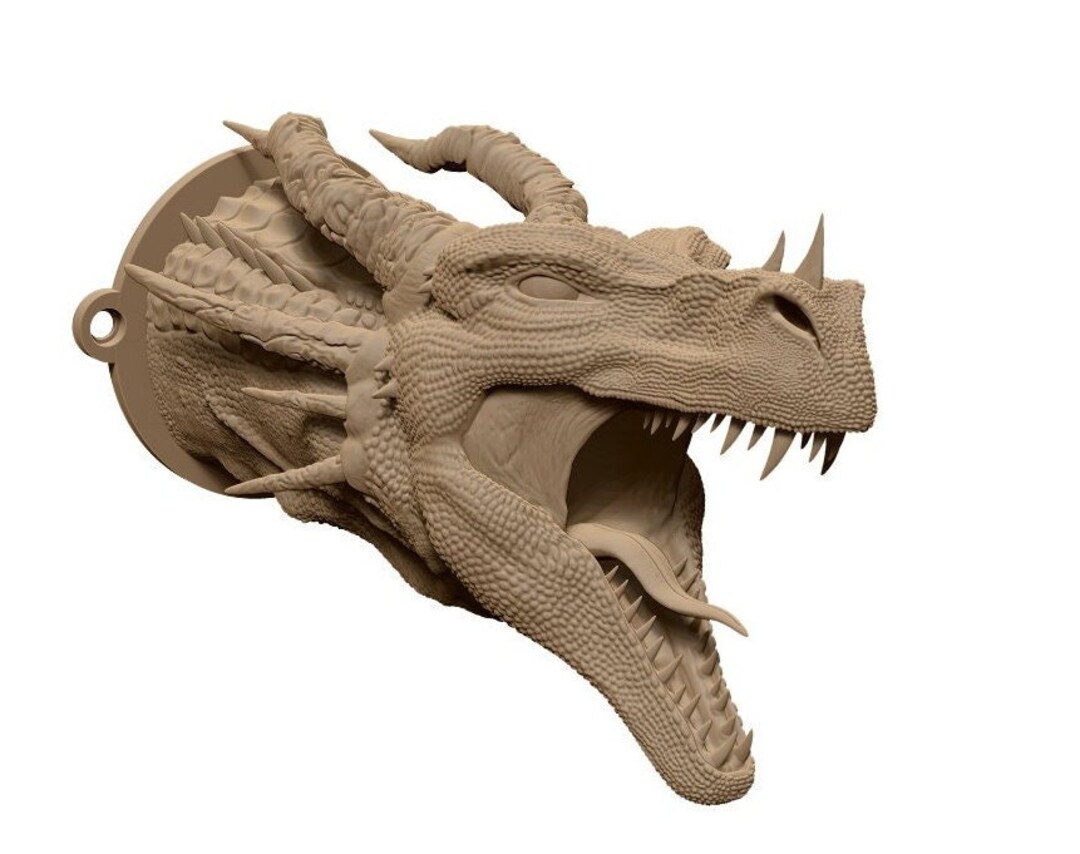 Dragon Head Digital Model - Etsy