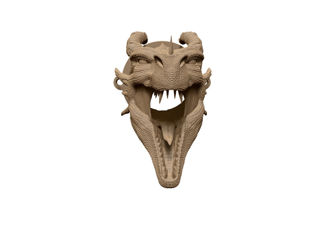 Dragon Head Digital Model - Etsy