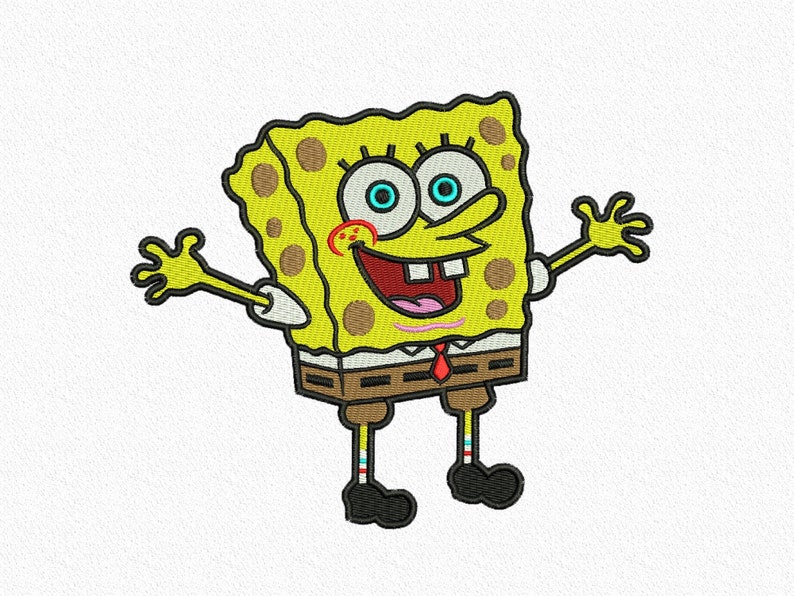 SpongeBob SquarePants Embroidery Design 10 File Formats 8 | Etsy