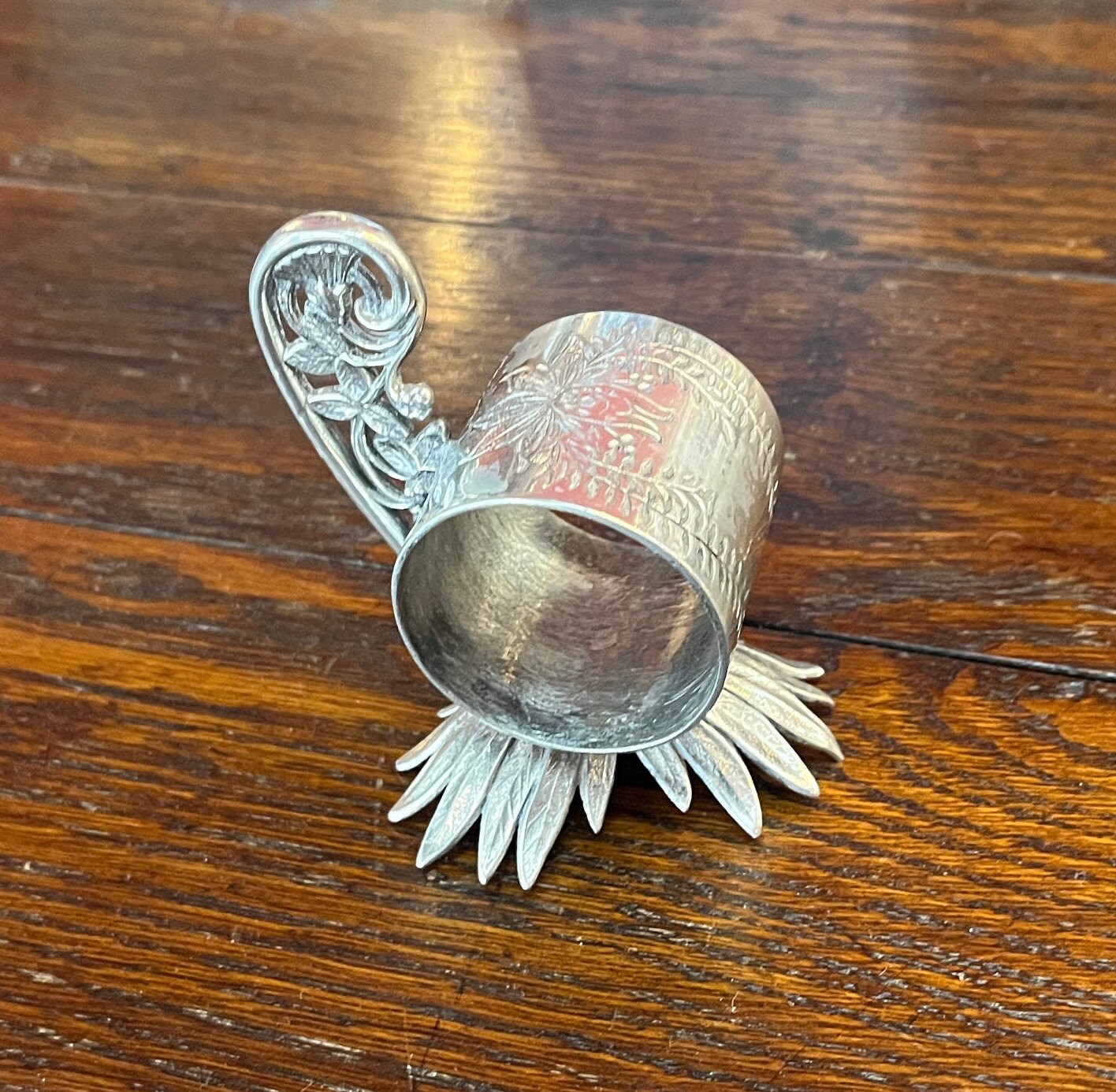 Antique Victorian Figural Napkin Ring With an Art Nouveau Motif ...