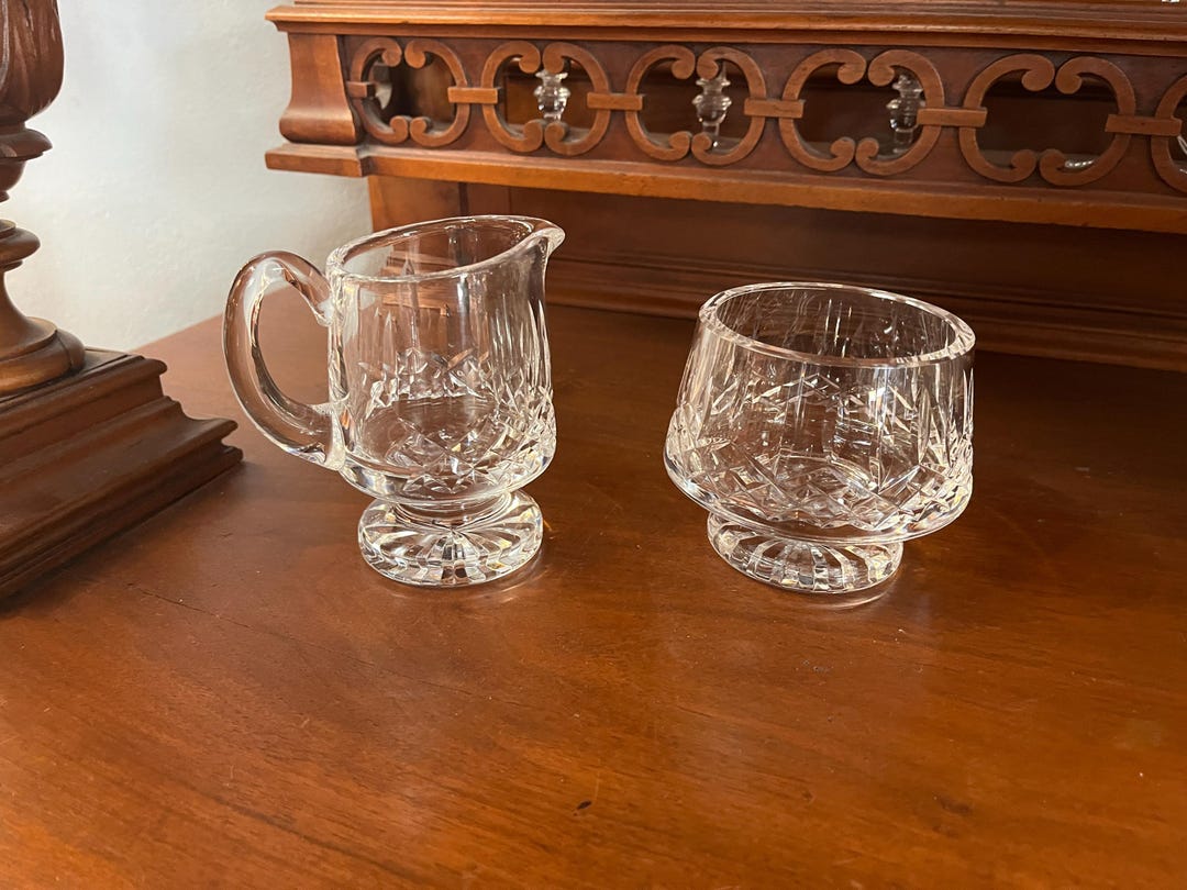 Vintage Waterford of Ireland Crystal Creamer and Sugar Set in the ...