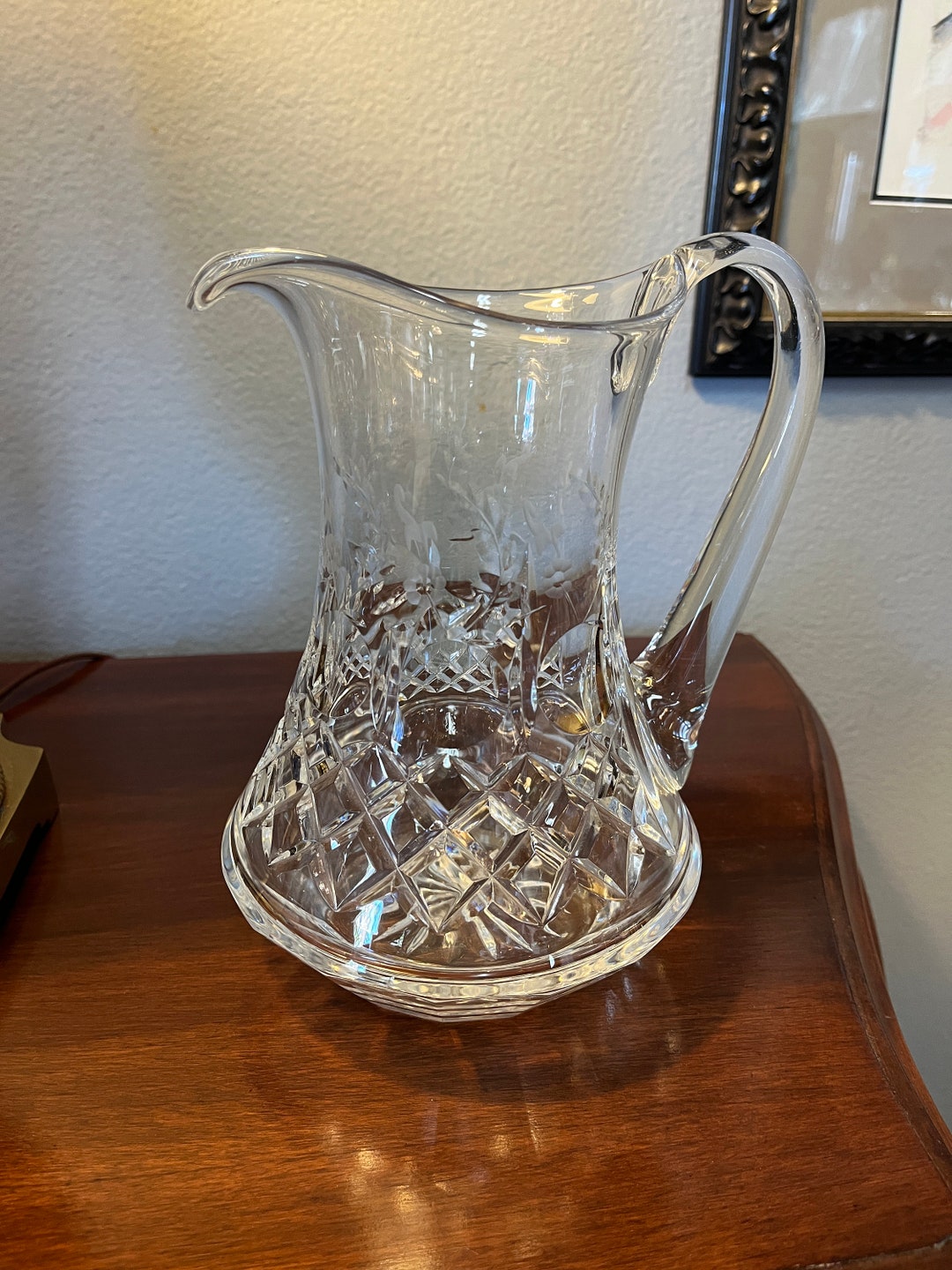 Vintage Rogaska 40 Oz. Crystal Water Pitcher With Handle in the Very ...