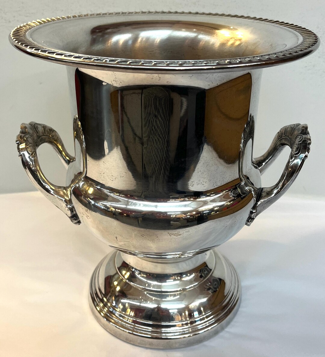 Vintage Silver Plated Champagne Wine Bucket Made by Leonard Silver Co ...