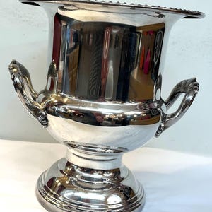 Vintage Silver Plated Champagne Wine Bucket Made by Leonard Silver Co ...