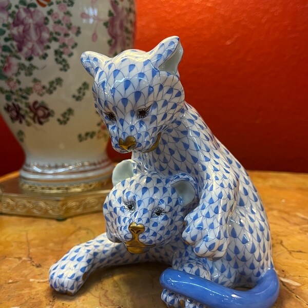 Porcelain Tiger Figurine - Etsy