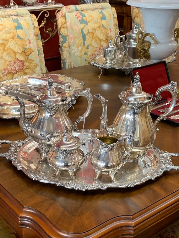Vintage Wallace Silver Plate Grand Baroque Pattern Coffee and - Etsy