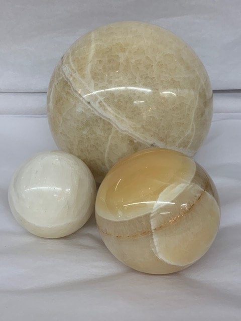 Set of Three Solid Onyx Spheres in Various Sizes Hand Made - Etsy UK