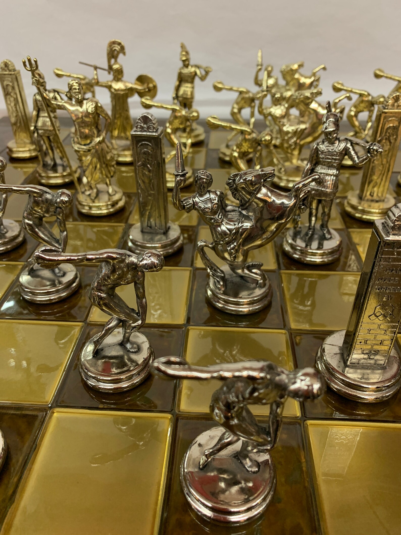 Italian Chess Set, Large Hand-made Board, Chess Pieces Fashioned as ...