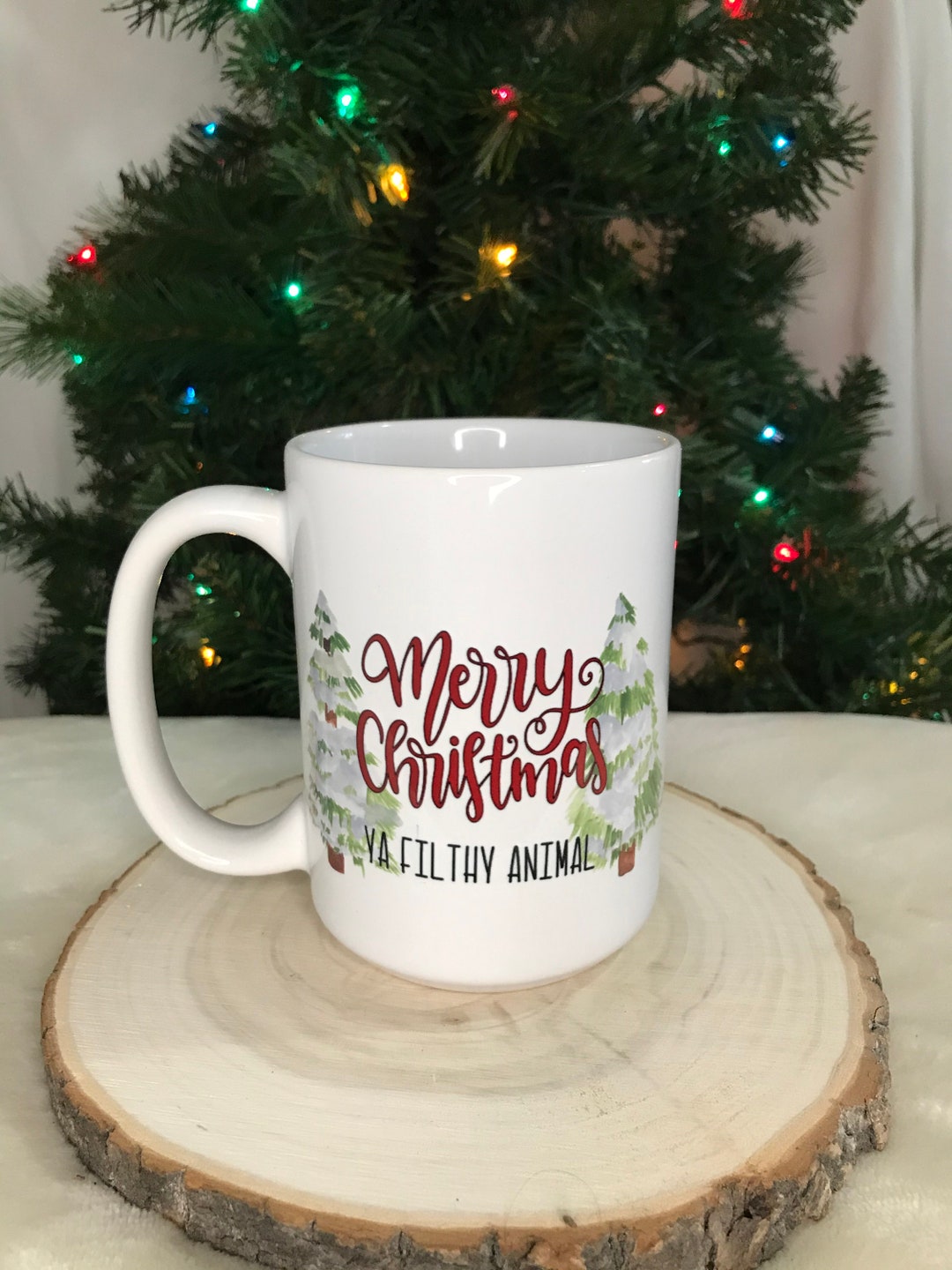 Merry Christmas Ya Filthy Animal Mug, Home Alone, Home Alone Mug ...