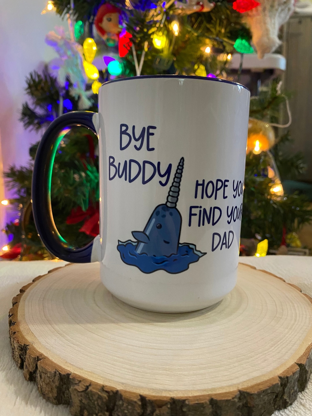 Elf Mr. Narwhal Mug, Elg Mug, Holiday Movie Mug, Christmas Movie ...