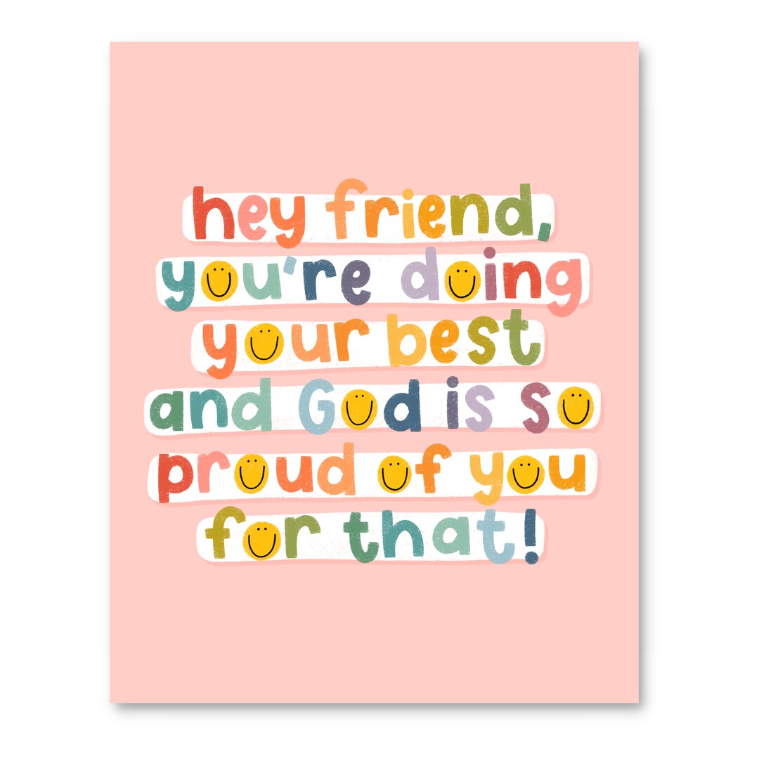 God is SO Proud of You Print / Art Print / Wall Decor / Christian ...