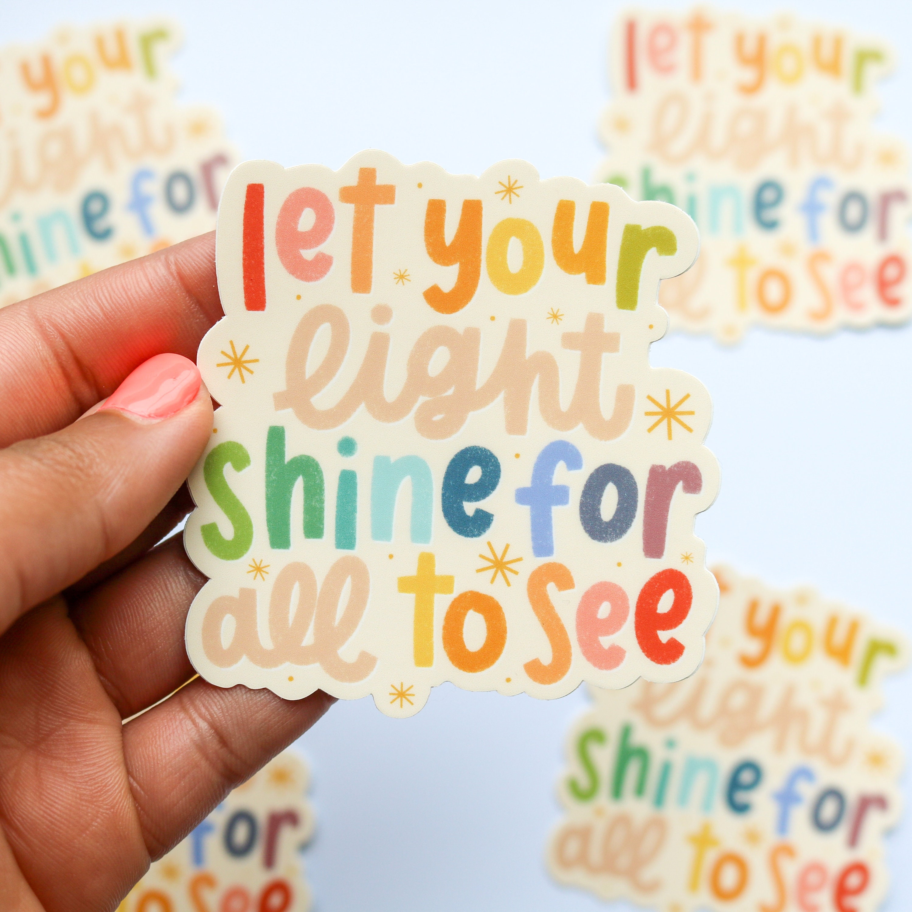 Let Your Light Shine Sticker / Matte Sticker/ Waterproof Vinyl | Etsy
