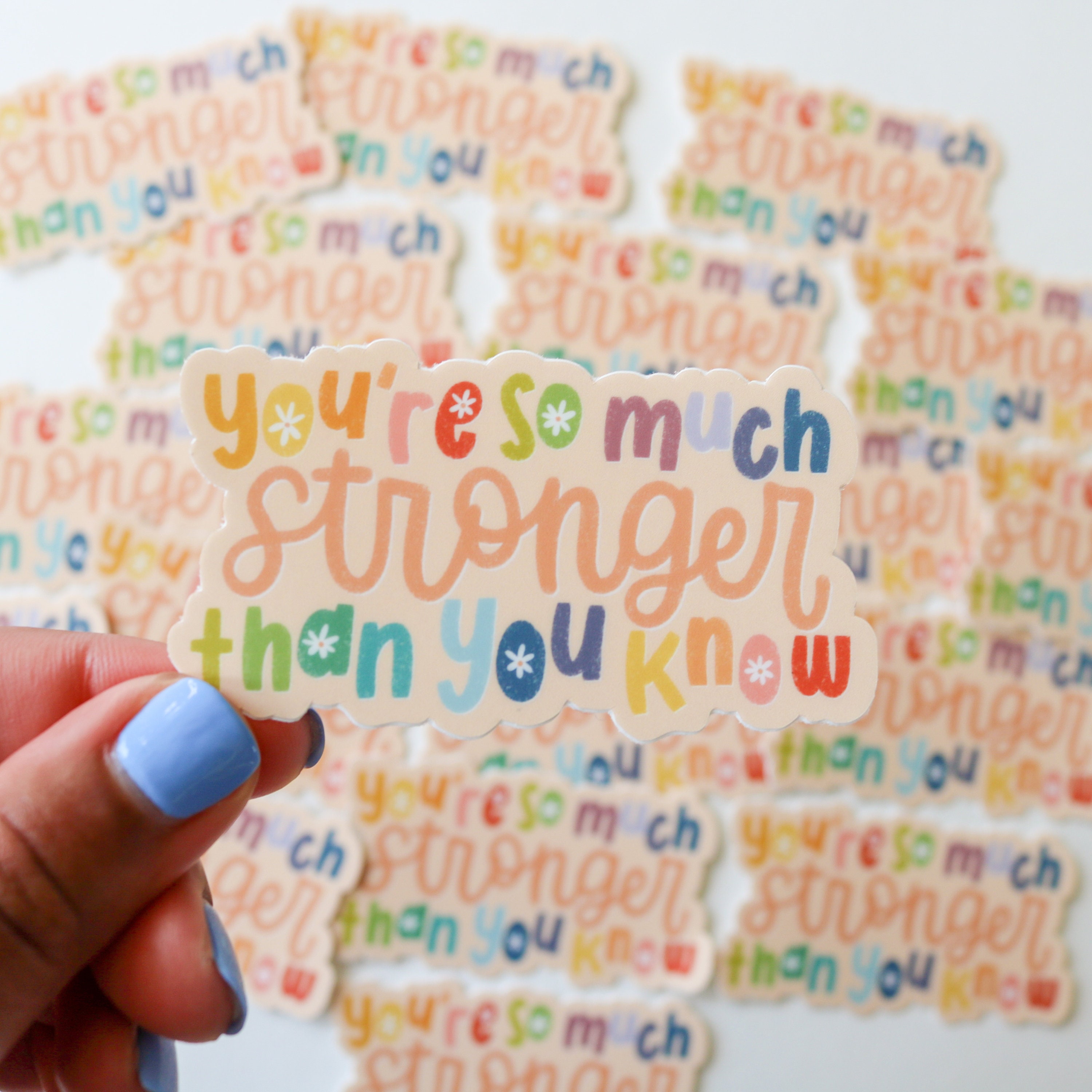 You Are So Much Stronger Than You Know Sticker / Matte Sticker | Etsy You Are So Much Stronger Than You Know Sticker / Matte Sticker | Etsy