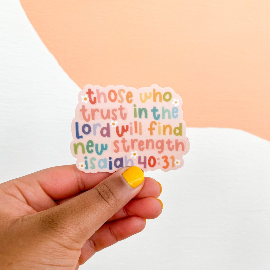 Trust in the Lord Sticker / Matte Sticker / Christian Sticker ...