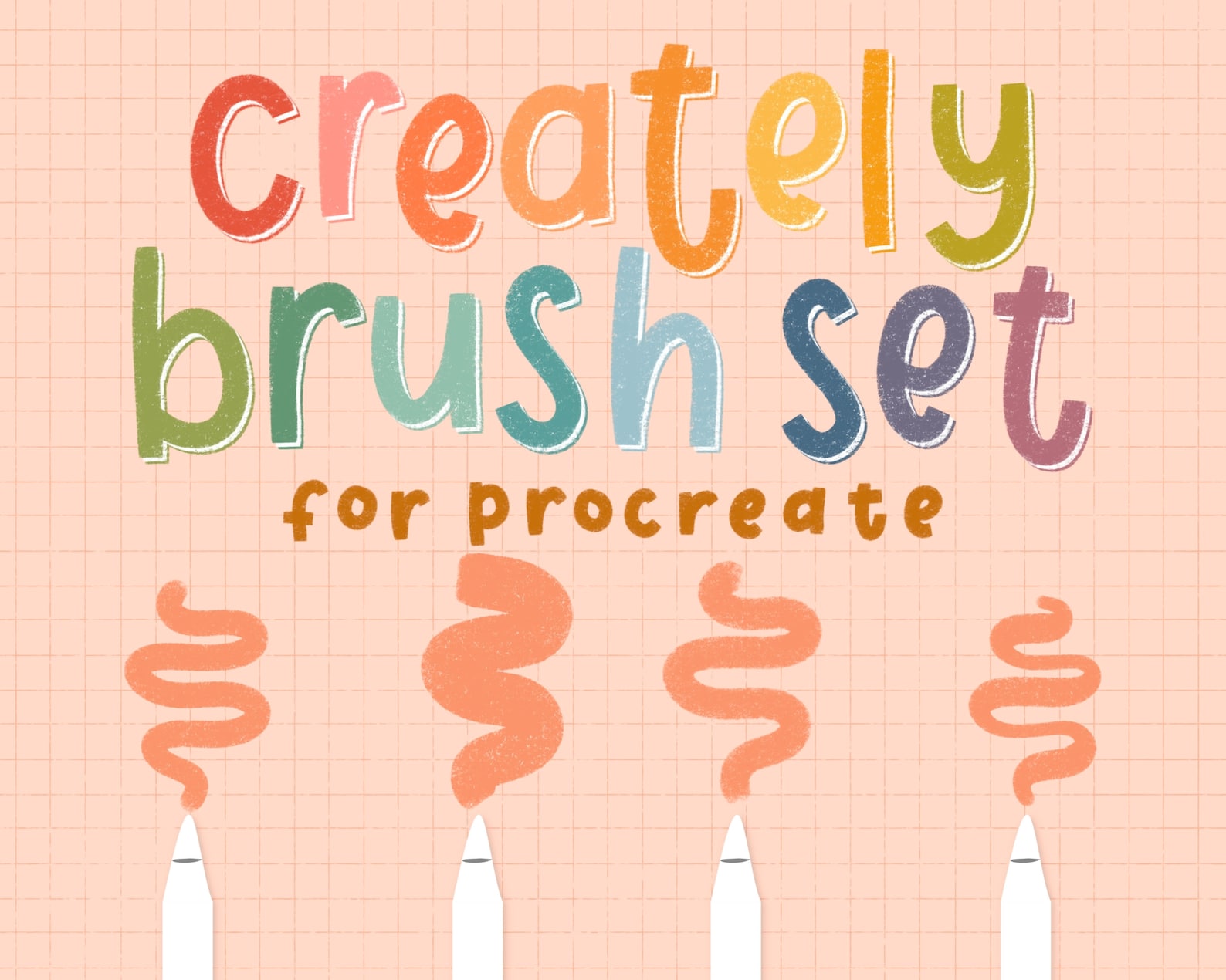 Creately Procreate Brush Set / Texture Brushes / Instant - Etsy