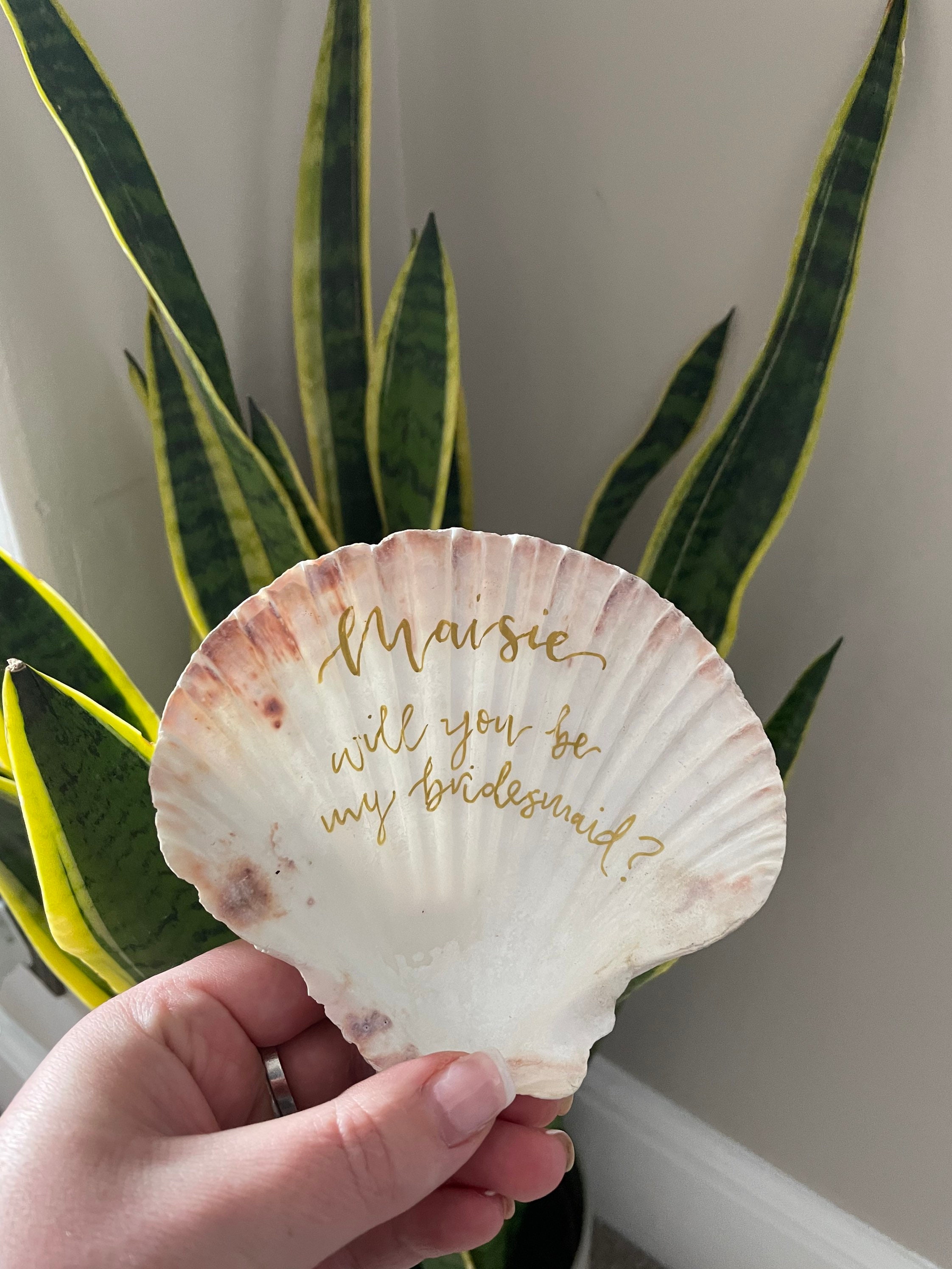 Handwritten Scallop Shell Place Names - Etsy