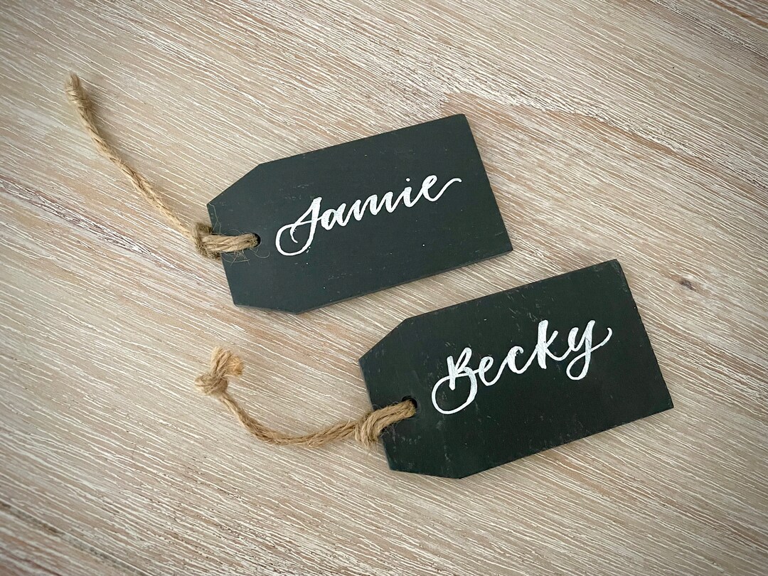 Hand Painted Slate Wedding Place Names - Etsy UK