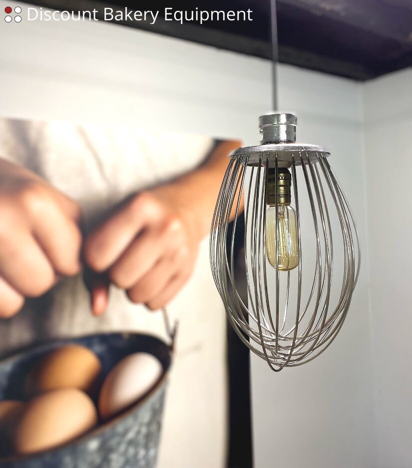 Industrial Bakery Whisk Single Pendant Light With Vintage - Etsy