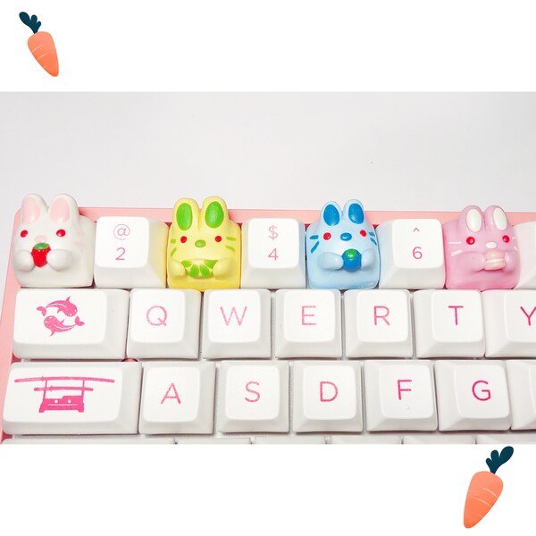 Bunny Keys for Keyboard - Etsy