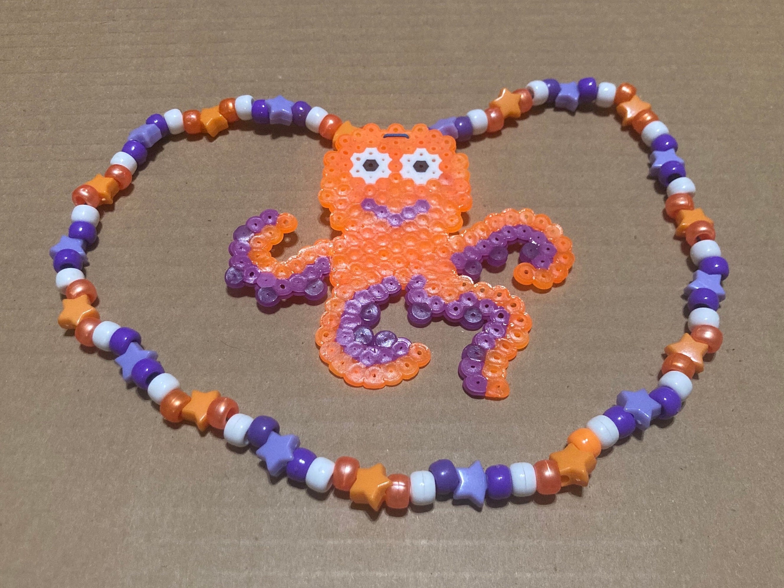 CUSTOM Octopus Perler on Kandi Necklace - Etsy