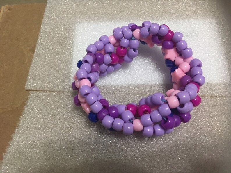 Reversible Purple Kandi Cuff | Etsy