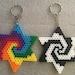 Customizable Spiral Star Perler Keychain - Etsy