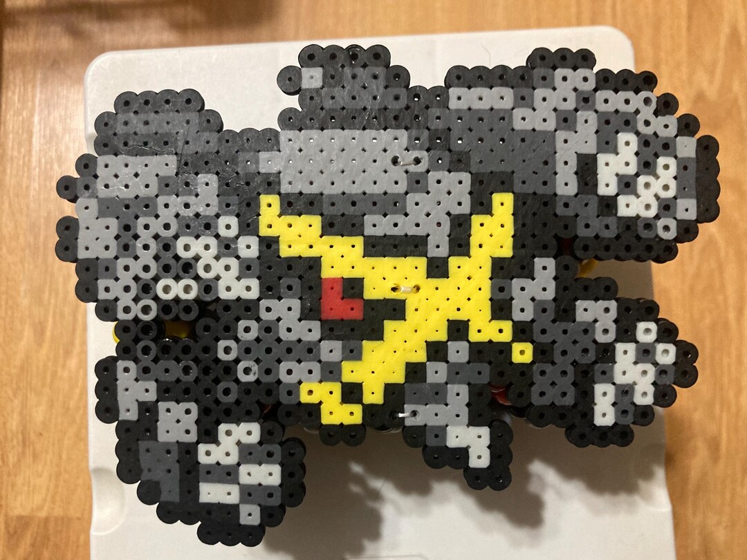 Shiny Metagross Pokemon Fan Perler on Kandi Cuff Bracelet - Etsy