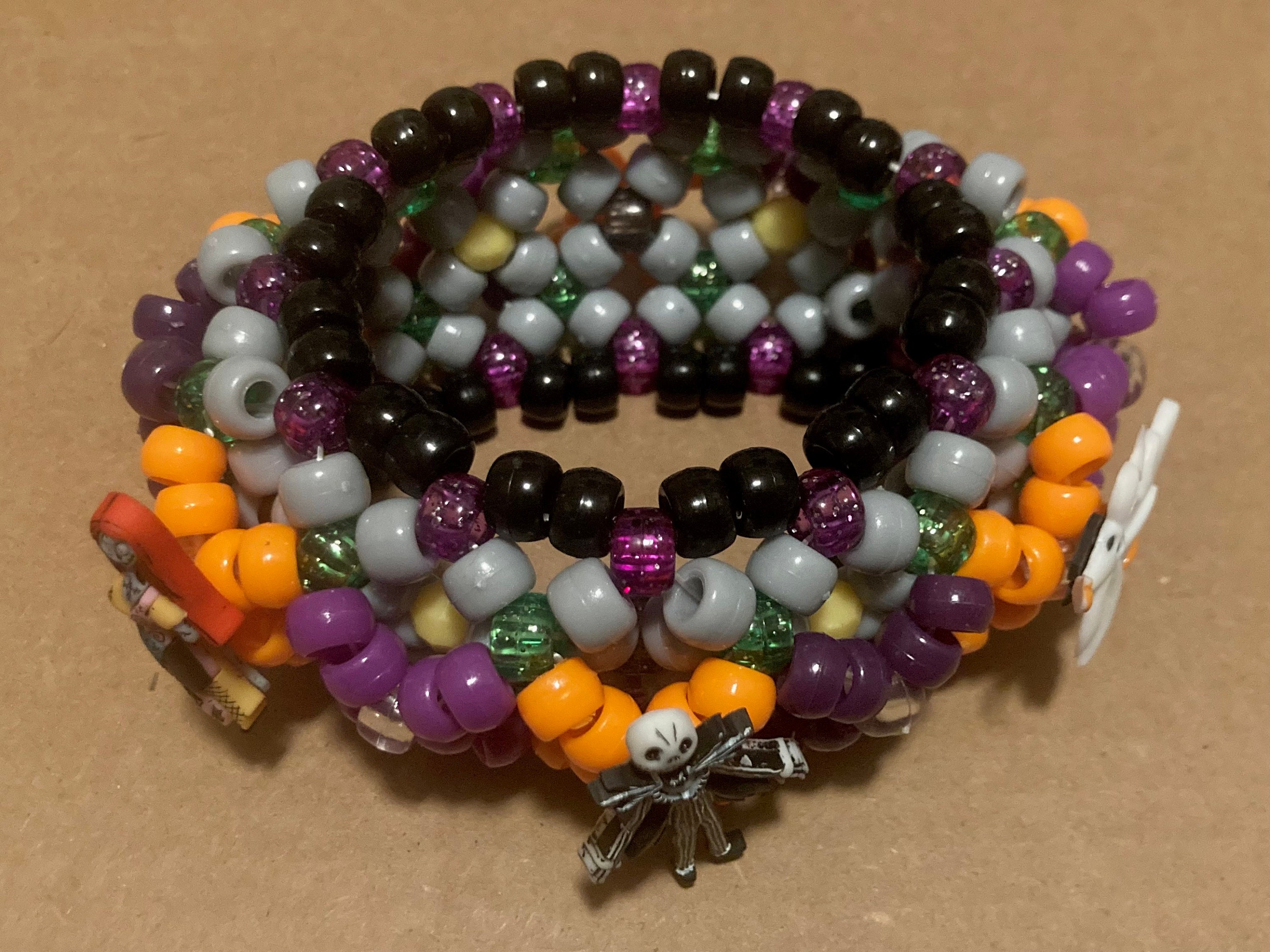 Time Burtons the Nightmare Before Christmas Fan Kandi Cuff Bracelet ...